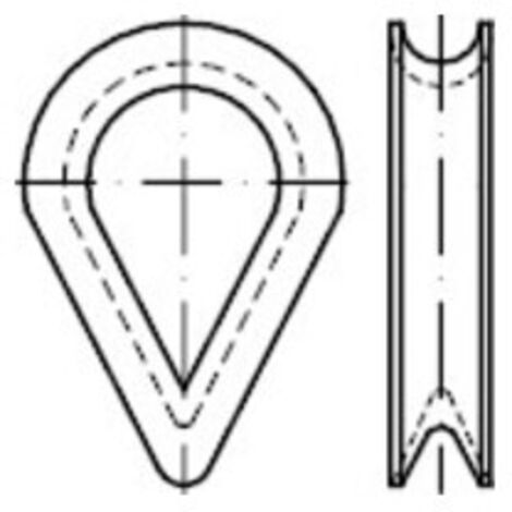 Spritzkausche verzinkt 10mm DIN BF 6899