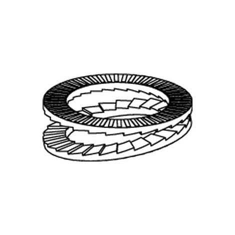 Reyher ART 88132 NORD-LOCK Scheiben geklebt NL 16 SP (17 x 30,7 x 3,4 ...