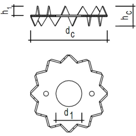Simpson Bulldog-Dübel C1, 2-seitig 75x26x20