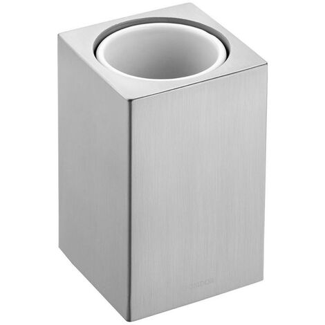 COSMIC Metric porte-brosse à dents gobelet de salle de bain acier inoxydable mat type d ...