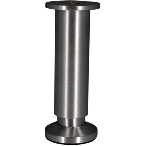 Pied réglable en hauteur 15/17cm aluminium nickelé