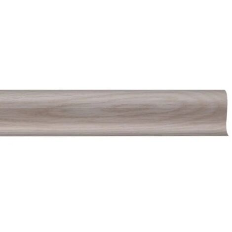 Lot de 5 - plinthe cache fils chene blanc en 6 x 250 cm