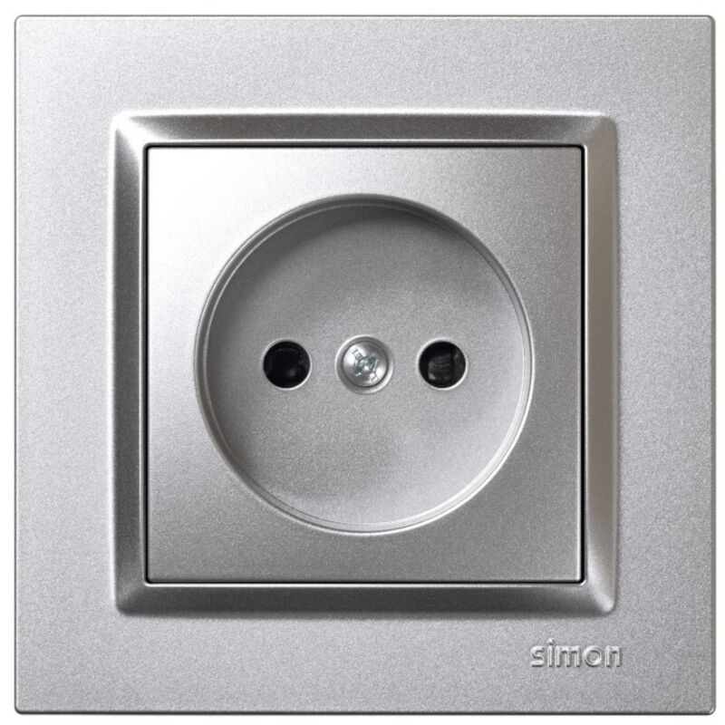 BASE ENCHUFE ELEC BIPOLAR EMPOTRAR ALUM SERIE 10 SIMON
