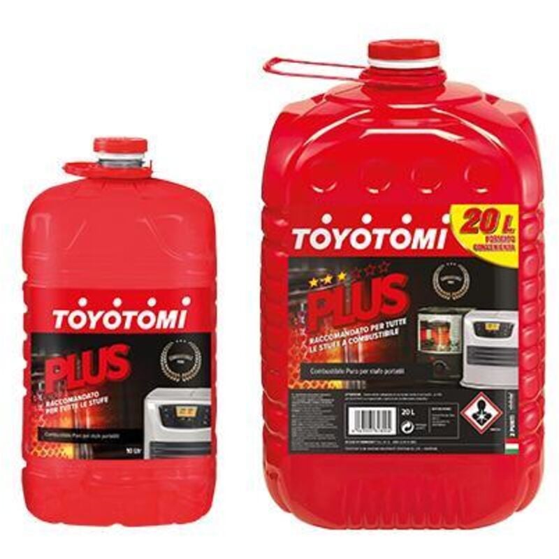 Combustibile liquido con tanica riciclabile in PET per stufe portatili TOYOTOMI PLUS - 10 litri