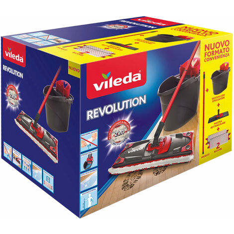 Vileda Supermocio Revolution completo di secchio con strizzatore e ...
