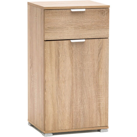 Mobiletto da ingresso casa con 1 anta ed 1 cassetto in legno nobilitato ...