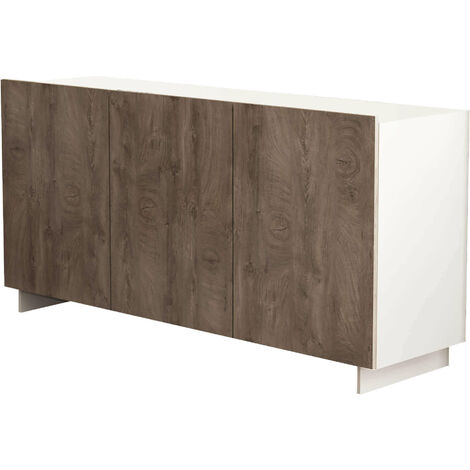 Credenza mobiletto da soggiorno a 3 ante in legno nobilitato bilaminato ...