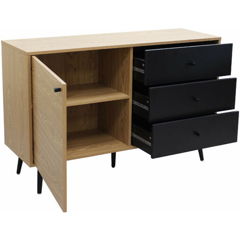 Mobile madia credenza da interno camera da letto in legno nobilitato ...