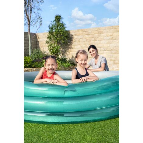 Piscina gonfiabile tonda 3 anelli grande metallica BestWay 51043