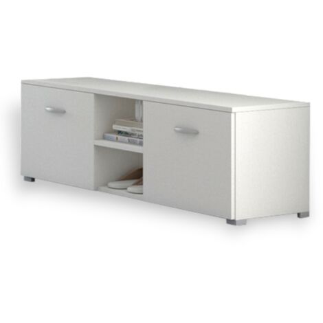 Mobile da interno in legno con anta scarpiera e 2 ripiani centrali Mingo