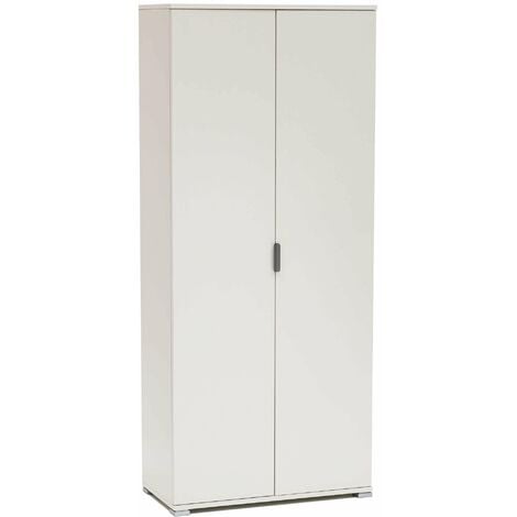 Armadio tuttopiani 2 ante con 5 ripiani in legno nobilitato bilaminato ...