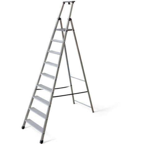 Scala in alluminio con gradini e pedana antiscivolo normativa EN131 ...