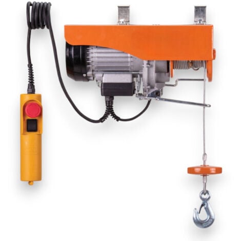 Paranco elettrico con pulsantiera carico max 250 kg e cavo 18 metri