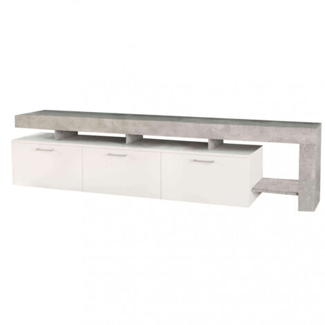 Mobile basso porta tv da interno soggiorno con 3 cassetti e ripiano ...