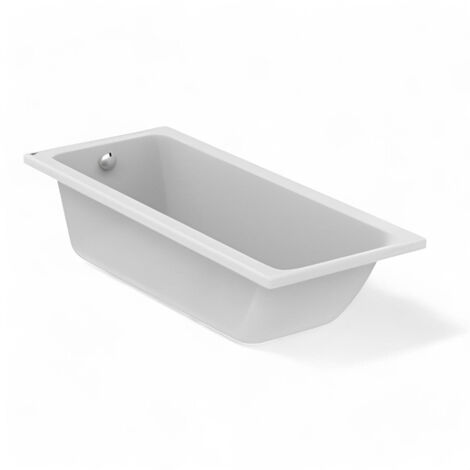 Vasca da bagno rettangolare solo guscio ad incasso in acrilico 170x70 cm 252 lt Connect