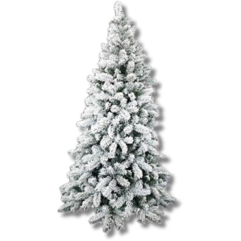 Albero di natale innevato con rami in pvc Marmolada - H210 cm