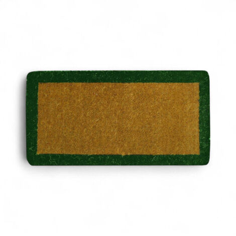 Zerbino tappeto imperiale con fascia verde in cocco annodato a mano ...