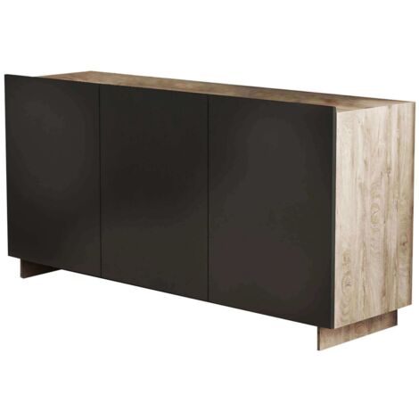 Credenza mobiletto da soggiorno a 3 ante in legno nobilitato bilaminato ...