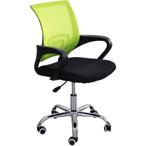 Chaise de fauteuil de bureau avec fond jaune fluorescent réglable et ...