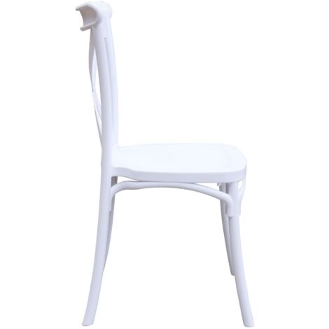 Chaise en polypropylène empilable sadddy