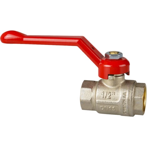 Robinet à tournant sphérique à passage intégral F/F avec levier en aluminium Icma 1"1/2 Pn 30