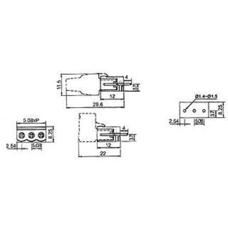 BORNIER MALE EMBROCHABLE - 2 POLES TENM02 RI1276