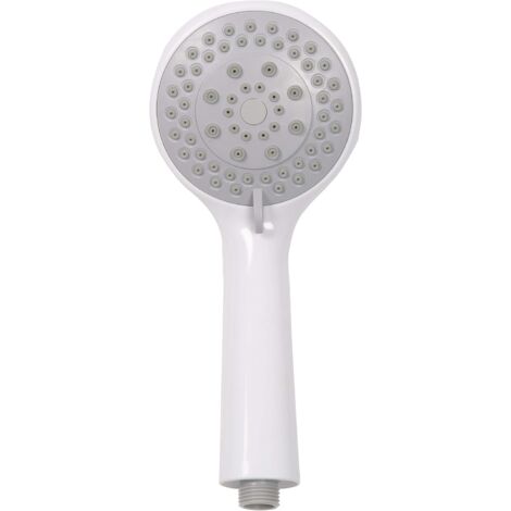 Croydex White Shower Head Handset with Five Settings, Multifunction - Amalfi