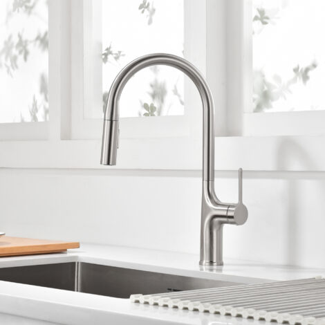 SUMERAIN Mitigeur de Cuisine à Grande Arche avec Douchette Escamotable ...