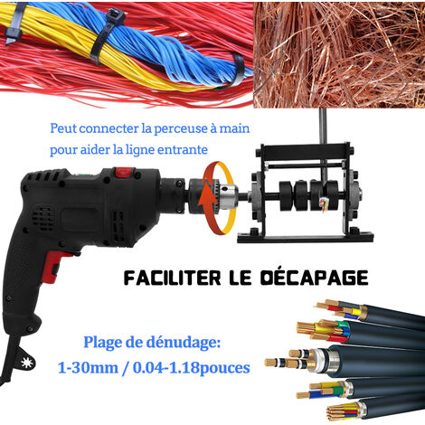 Machine à dénuder manuelle Peut être connectée à une perceuse manuelle ...