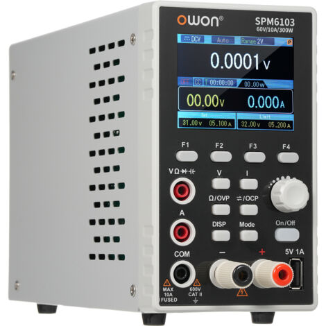 OWON SPM6103 Programmable Lab Power Supply (0-60V 0-10A) 300W Bench DC Power Supply with ...