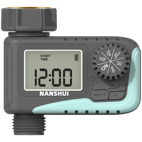 Decdeal Programmateur d'Arrosage Intelligent avec Écran LCD - Contrôleur Digital Économe en Eau ...