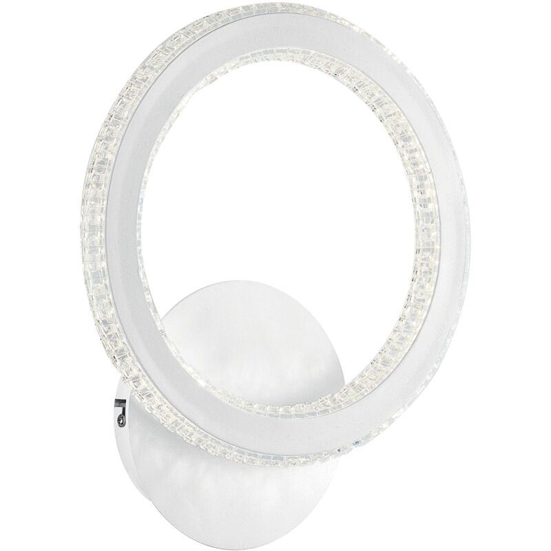 "Applique LED BRYANT con diffusore diamantato 19W 4000K (luce naturale)"