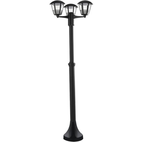Palo LED per esterno CLOE nero a 3 luci 12W 4000K (luce naturale) 190 ...
