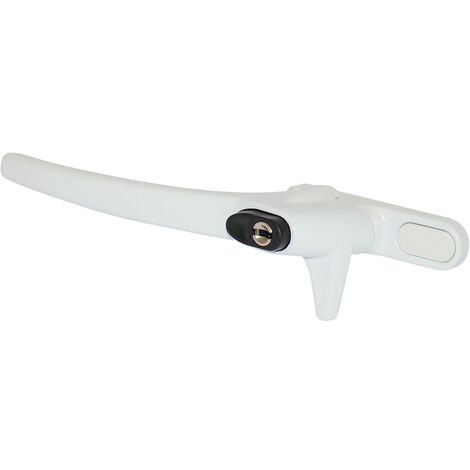 ERA Charisma Cockspur Locking Window Handle Left Hand 21mm White