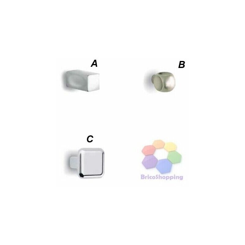 Pomi per mobili cassetti armadi pomelli acciaio cromo lucido opaco mini ...