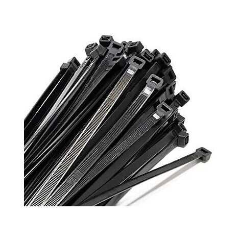 Fascette da elettricista da cablaggio stringifilo nylon 50 pz 3,6x200 nero