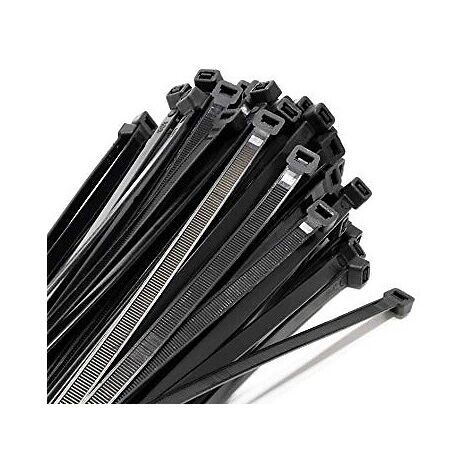 Fascette da elettricista da cablaggio stringifilo nylon 50 pz 2,5x150 nero