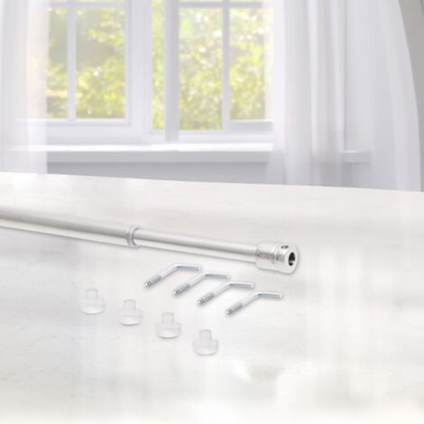 Coppia astine per tende tendine a molla vetro regolabili bastoni ...