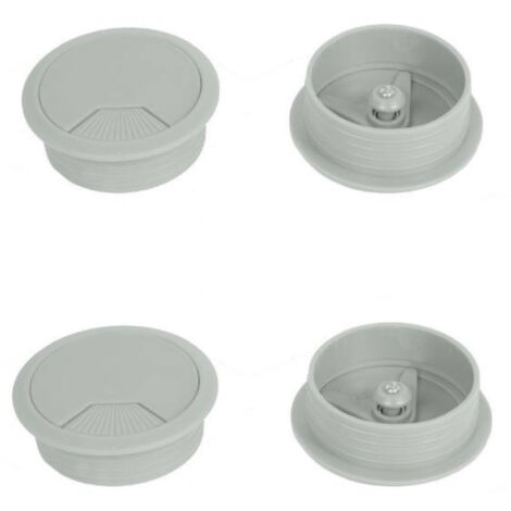 4 pz passacavo scrivania tappo passacavi tavolo mm 60 grigio passa cavi ...