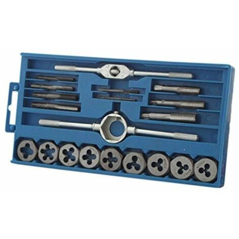 Set filiere maschi e femmine per filettatura in acciaio al carbonio 20 ...