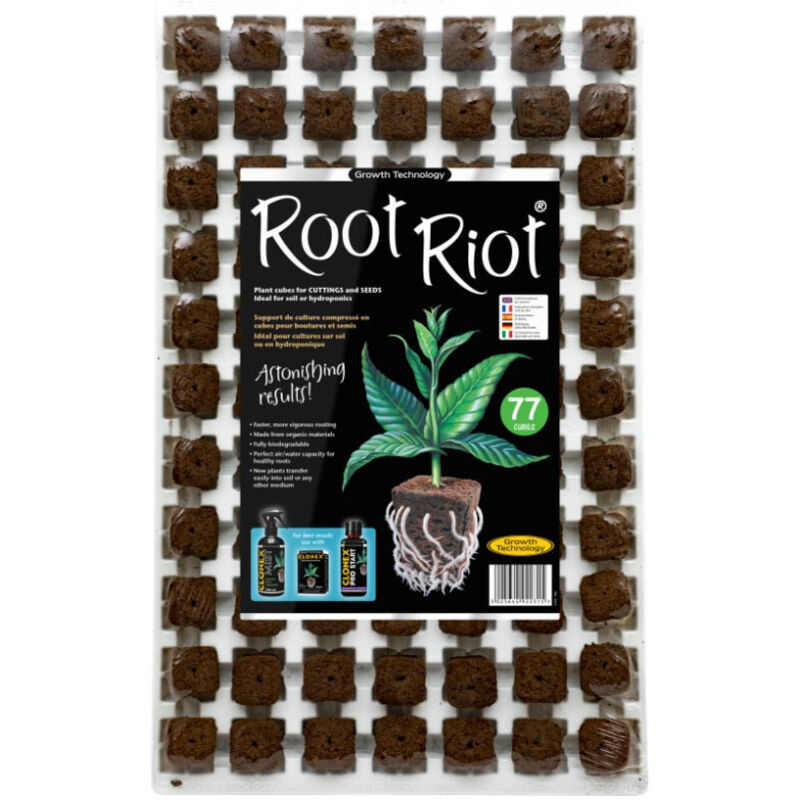 Root Riot Plateau De 77 Cubes Germination Growth Technology 6794