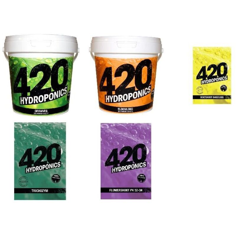 Pack 420 Hydroponics - Hydro-Terre-Coco - Floraison Longue