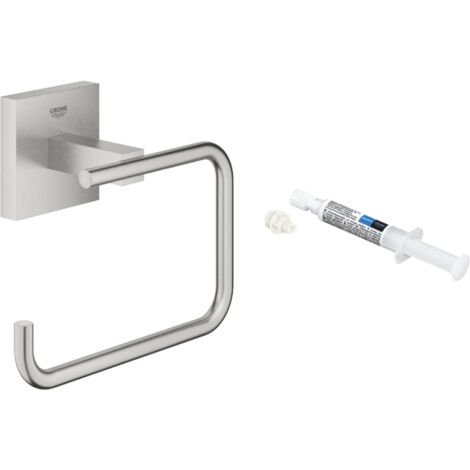 Dérouleur de papier GROHE Start Cube Supersteel + GROHE QuickGlue