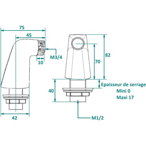 Paire de colonnettes luxe PAINI Chrome