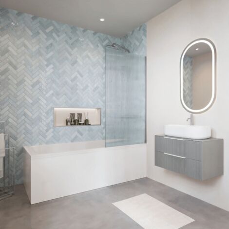 Baignoire droite 170x70 cm, Blanc VILLEROY & BOCH O.Novo avec pieds ...