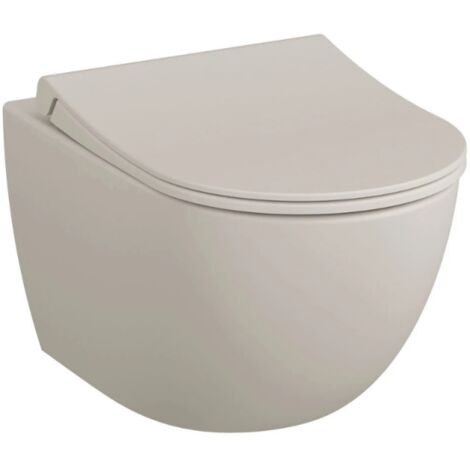 WC suspendu sans bride VITRA Sento lin + abattant