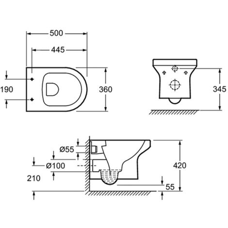 Pack WC suspendu Jacob Delafon sans bride Elite abattant + Bâti support ...