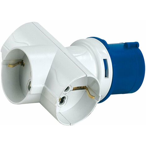 Industrial Schuko Adapter Spina EEC 3 Sockets Artikel 1879