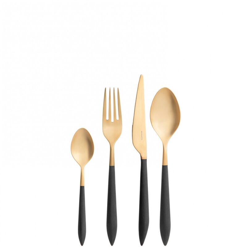 Ensemble compact compact noir compact compact à 24 pièces Ares Gold Bugatti