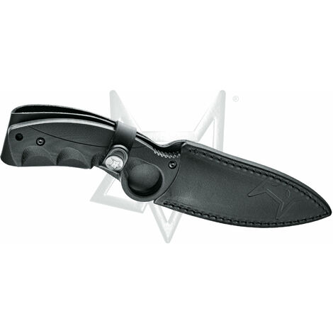 Fox / Russ Kommer Alaskan Hunter Fixed Black Knife G10-rage en acier ...